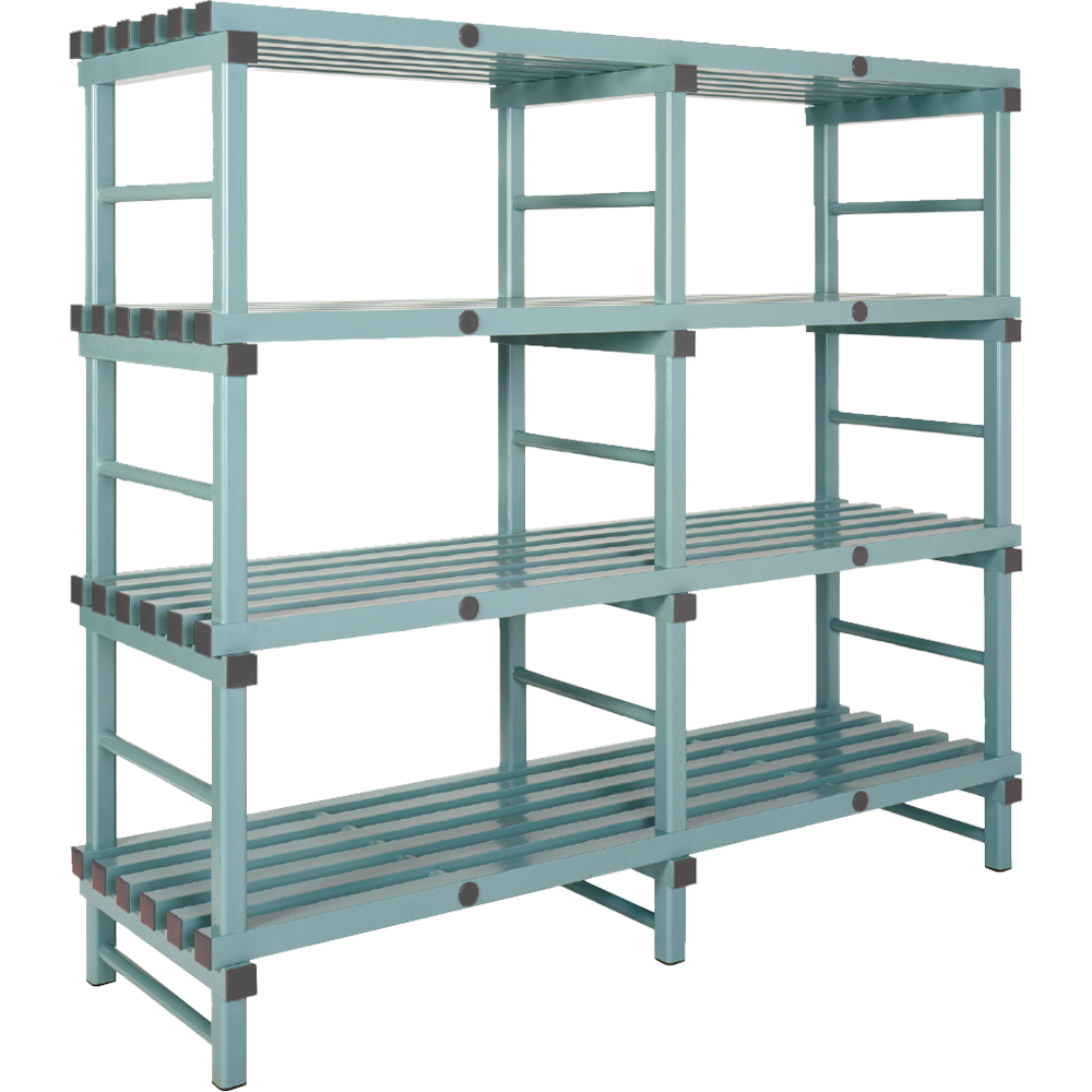 How do I quickly and effectively clean REA’s plastic racks?