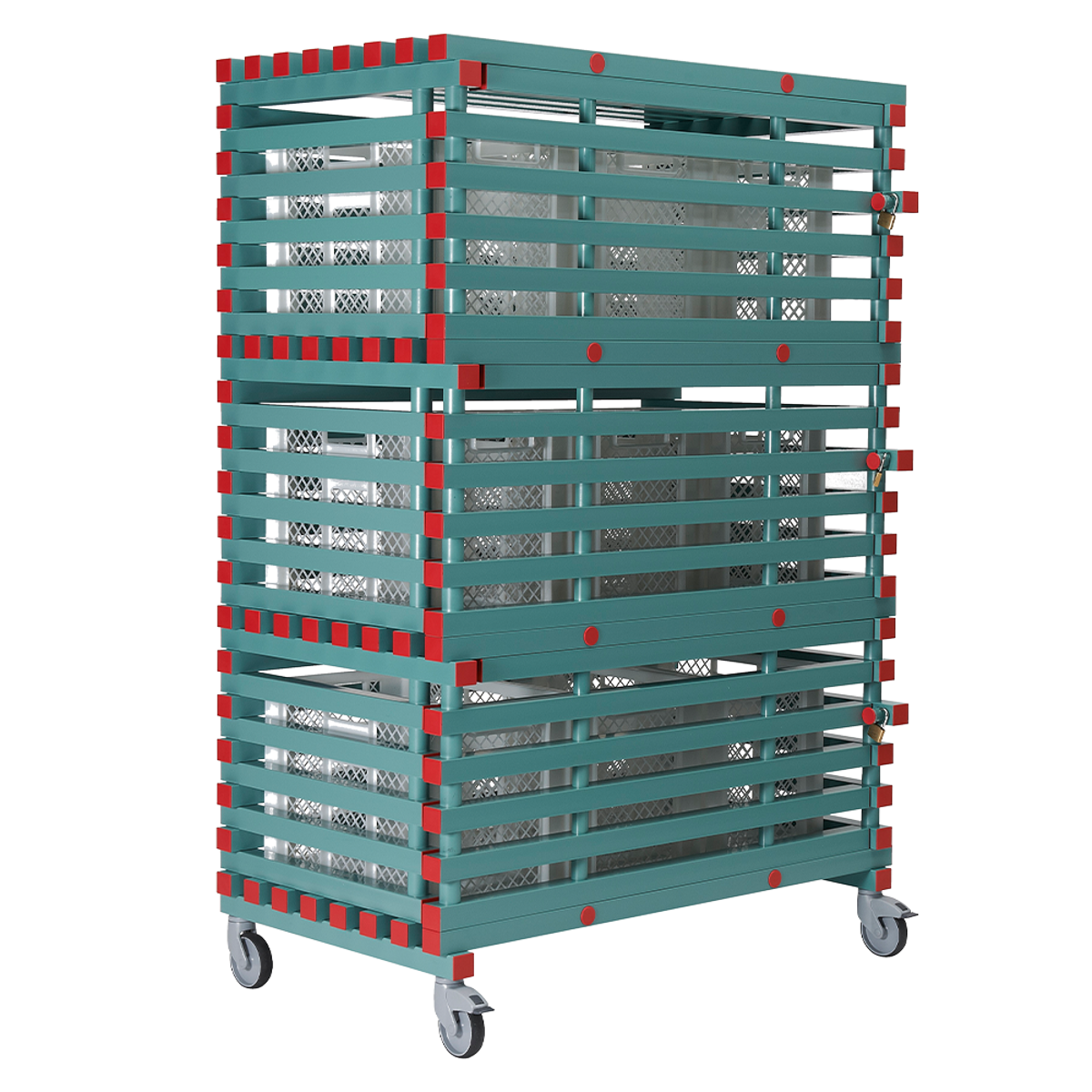 Afsluitbare opbergwagen XL-uitvoering I Ruime opslag